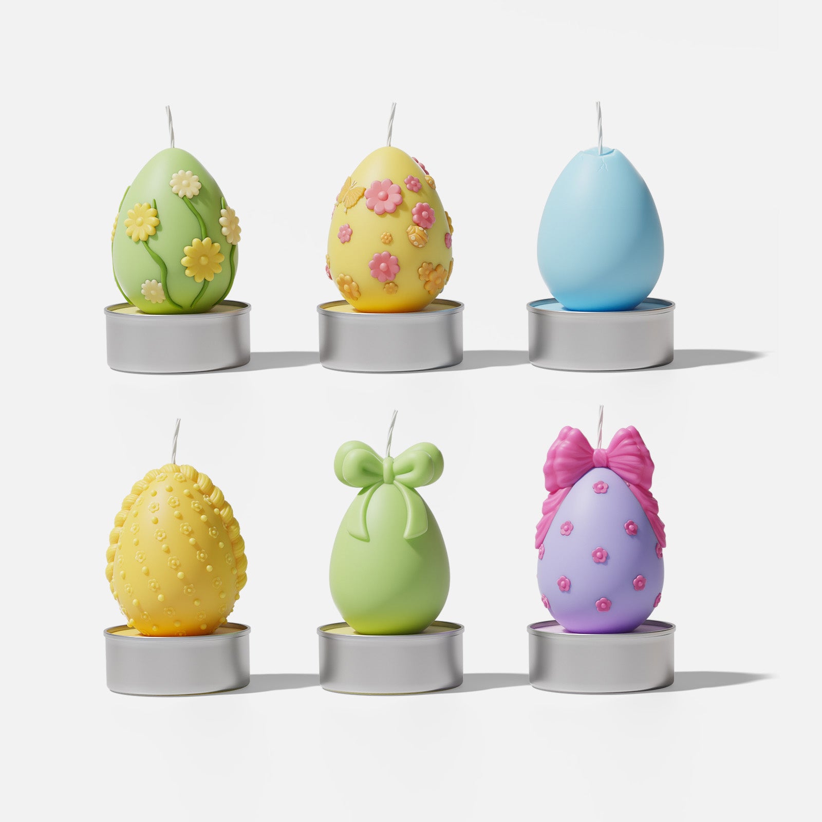 Easter's Floral Egg Delights Tealight Candle Silicone Mold Collection ...