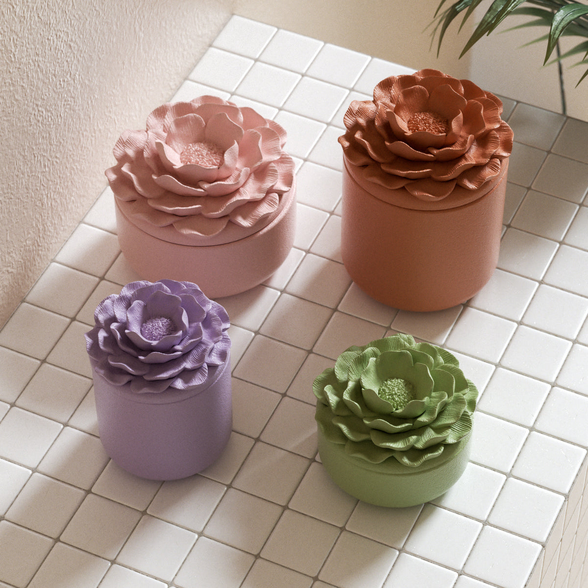 Whispers of Camellia Candle Jar Mold Collection | Refillable DIY Set ...