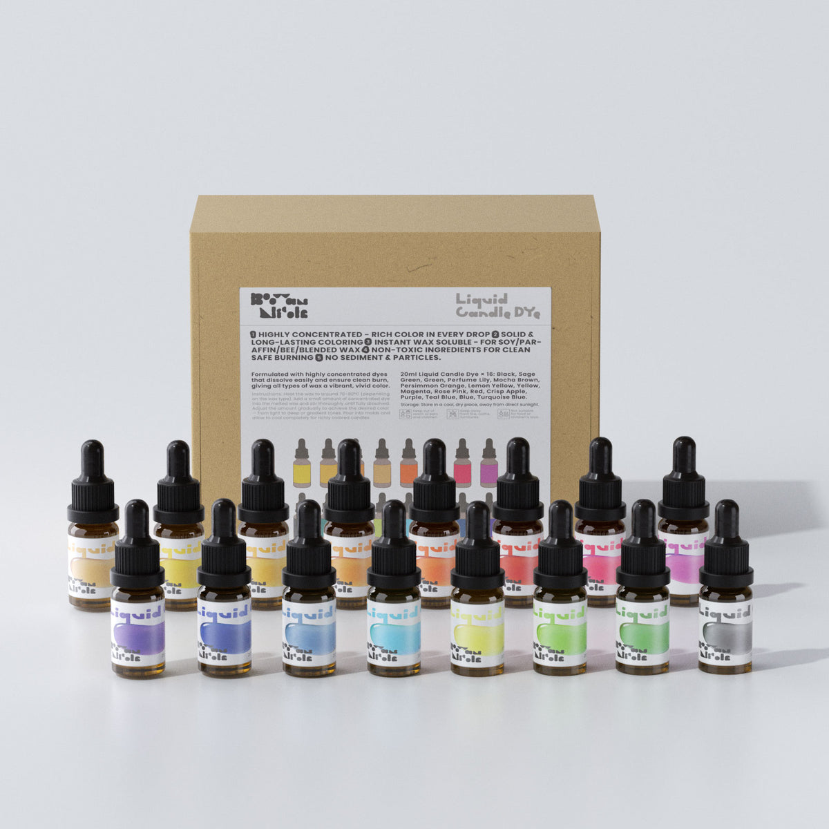 Premium Concentrated Liquid Candle Dye | Rich Color for Soy, Paraffin ...