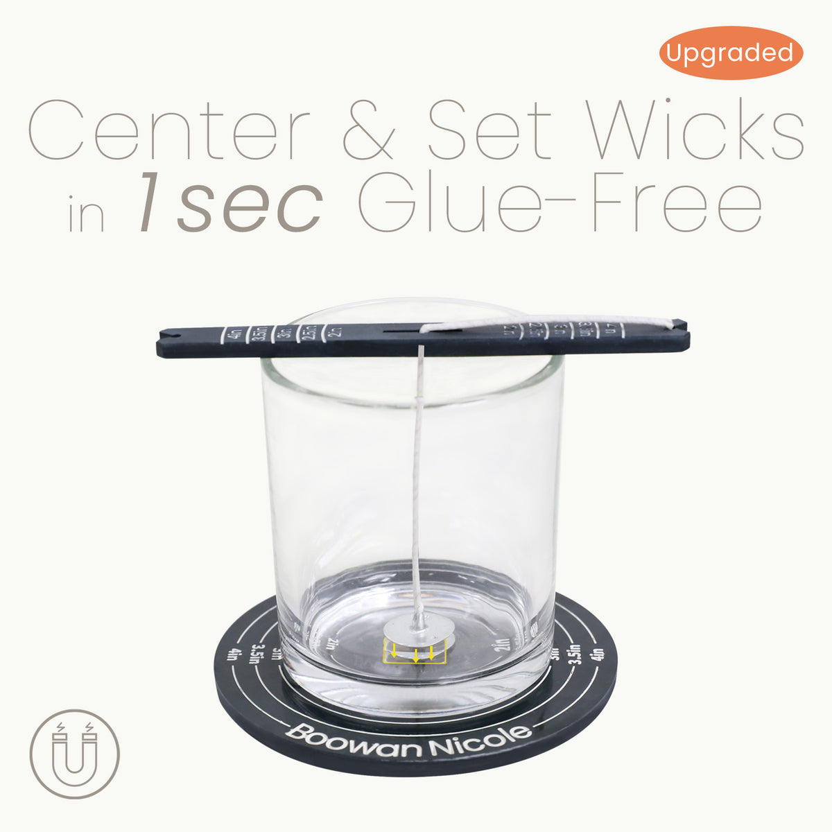 Quick Magnetic Candle Wick Centering Setter Tool – Boowan Nicole