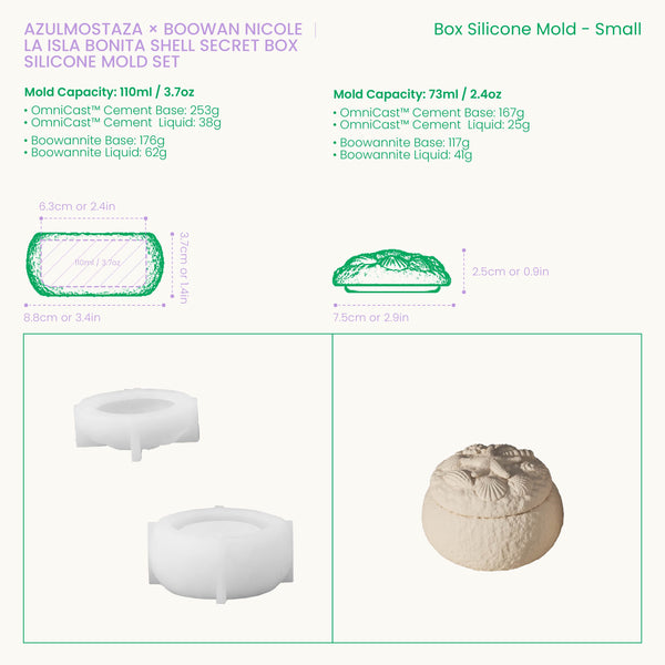 Azulmostaza x BN｜Силиконовая коробка-секрет La Isla Bonita Shell ...