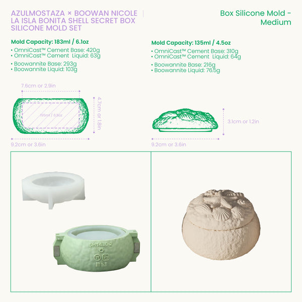 Azulmostaza x BN｜Силиконовая коробка-секрет La Isla Bonita Shell ...