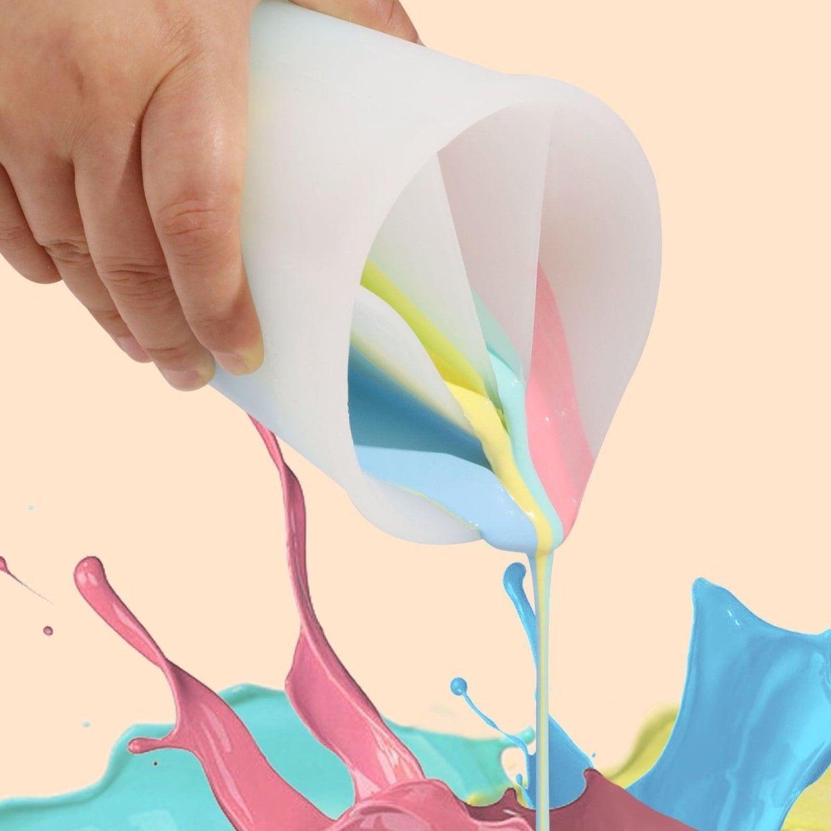 Quad-Channel Silicone Non-Stick Split Pouring Cup – Boowan Nicole